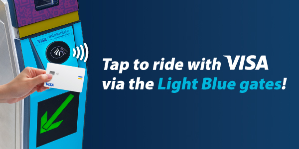 MTR > Tap to ride with Visa!